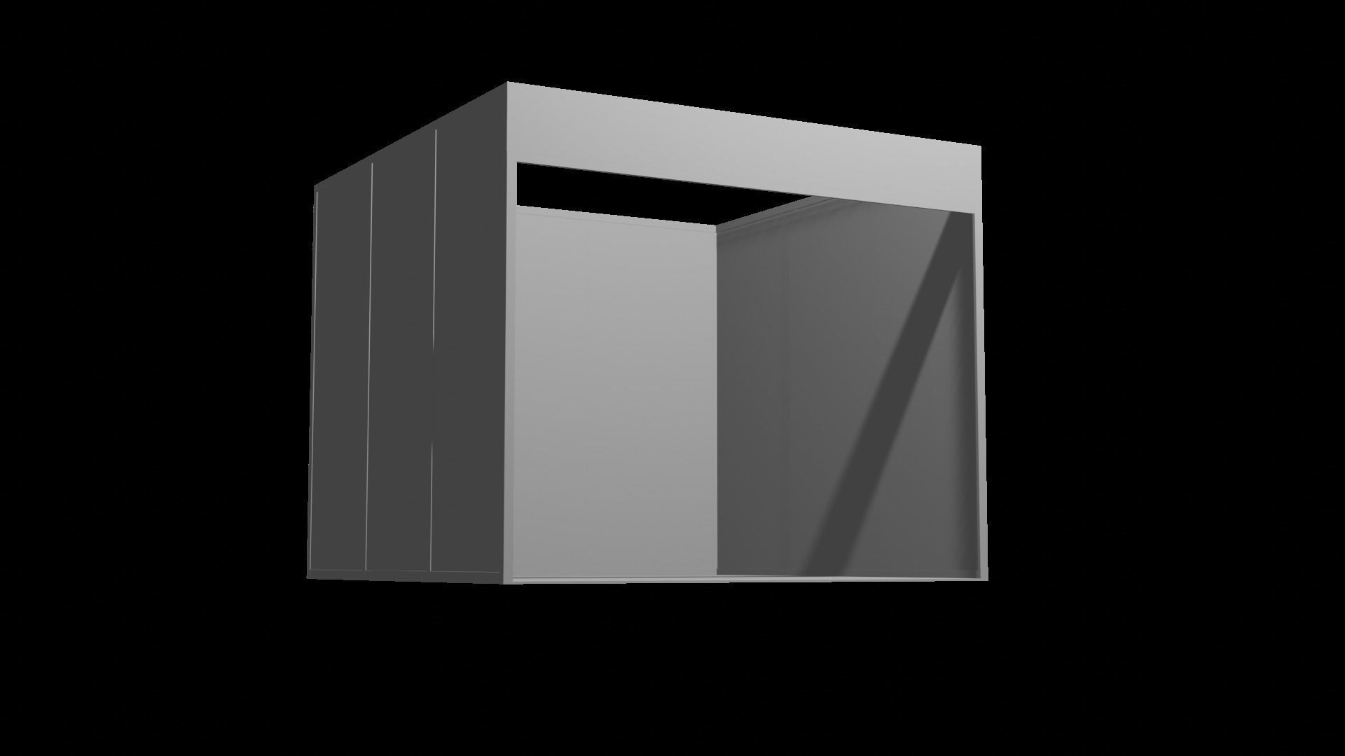 standard expo stand 3x3m free 3D model | CGTrader