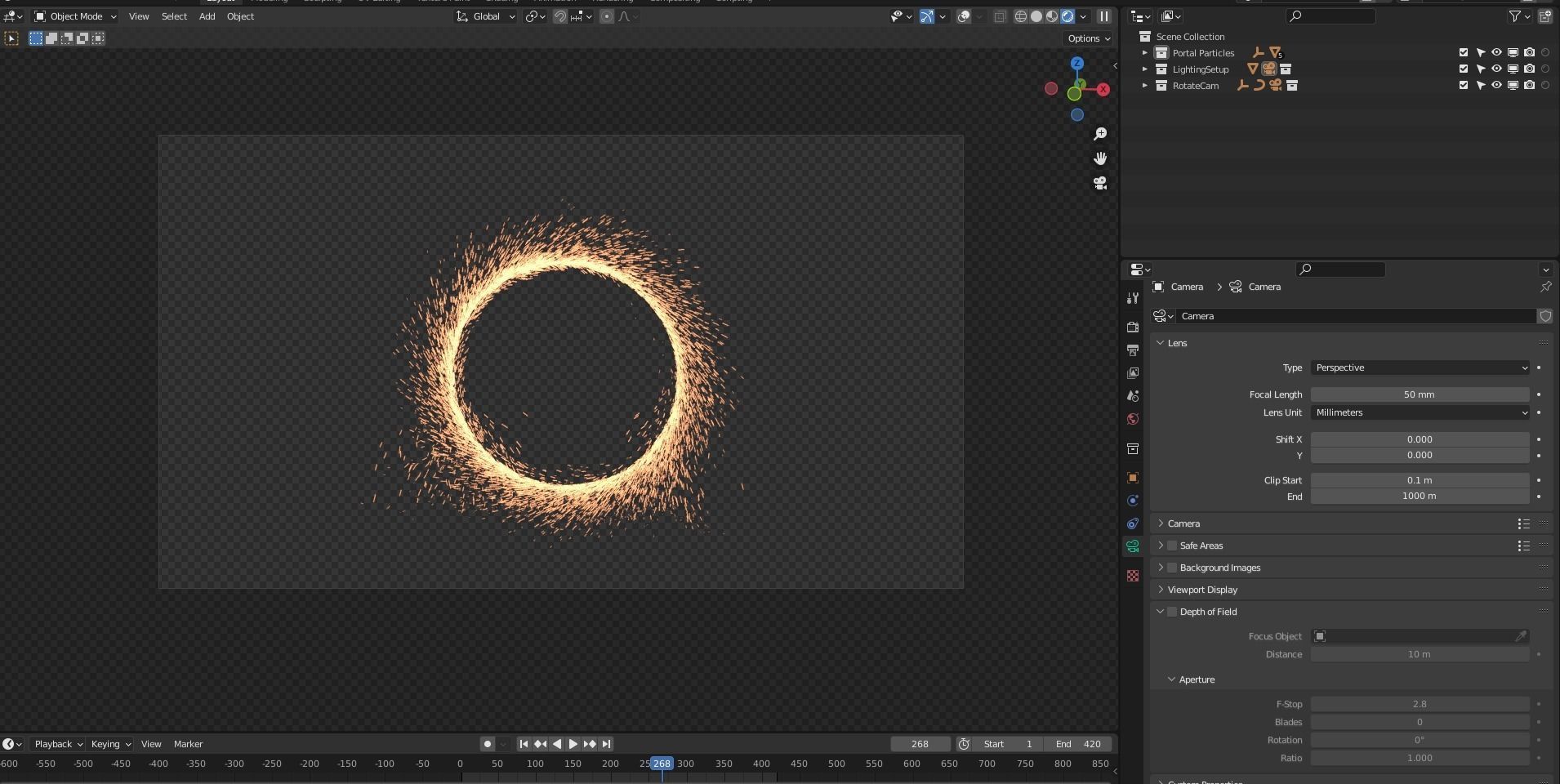 Animated Dr Strange Portal Particles 3D model animated | CGTrader