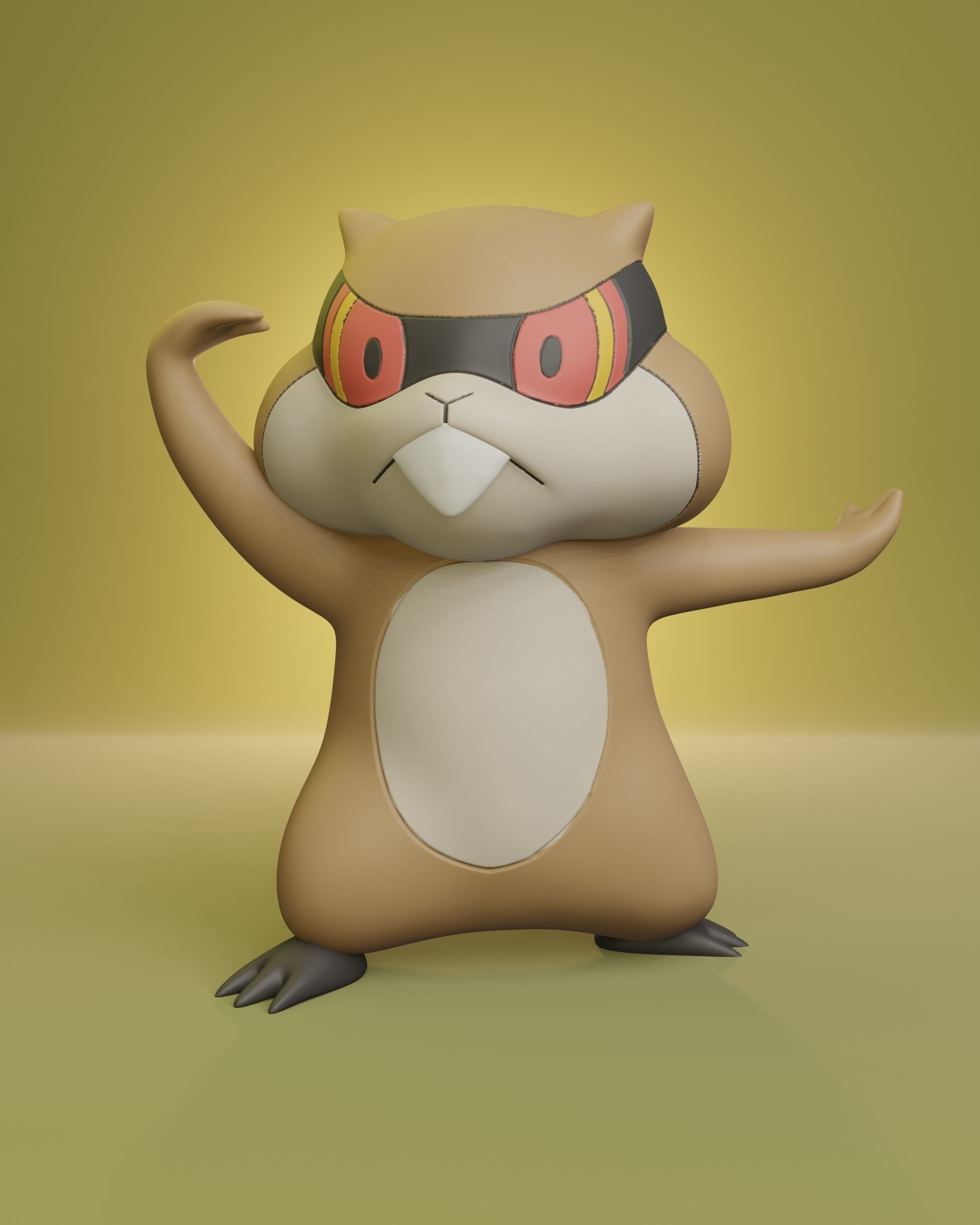 Pokemon - Patrat 3D model 3D printable | CGTrader