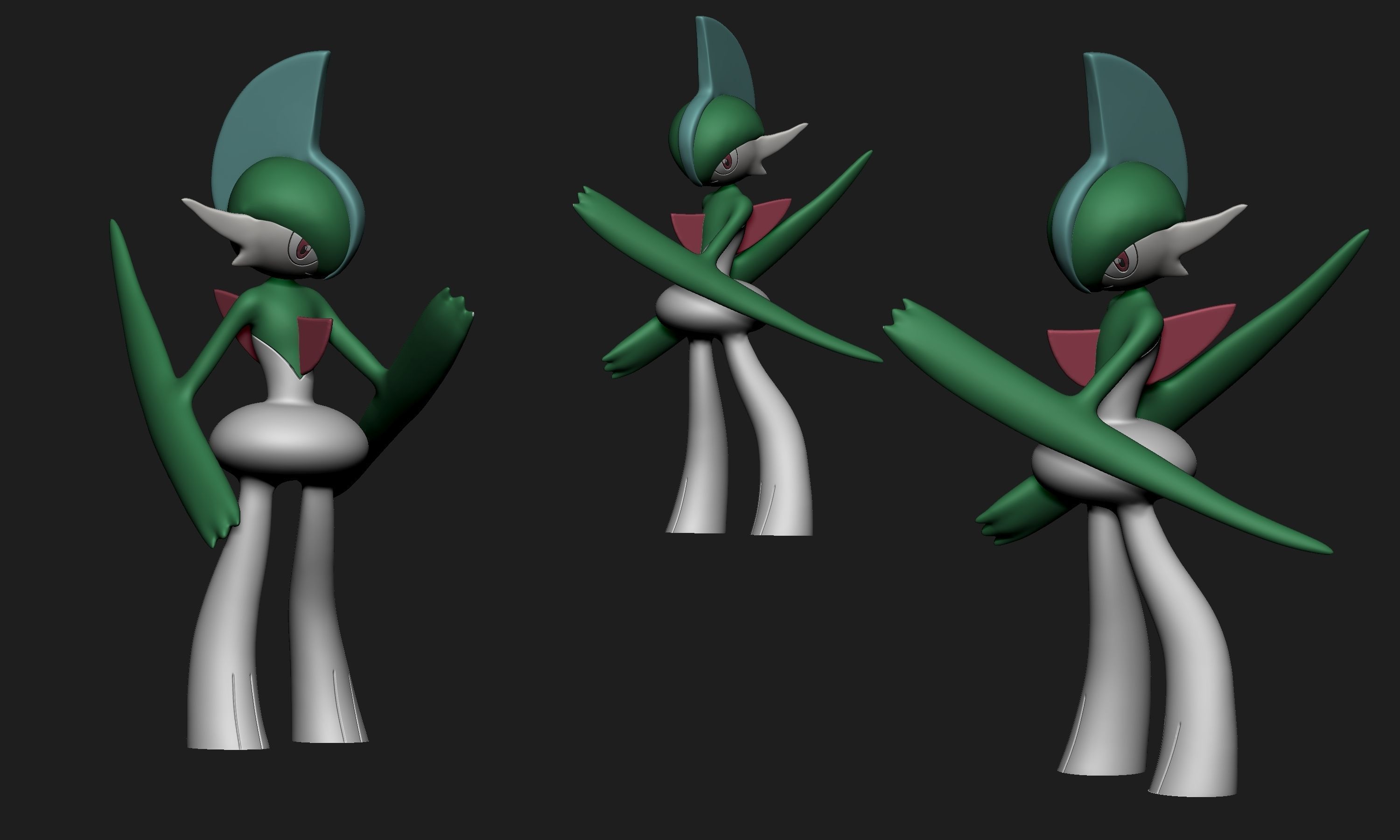 Pokemon - Gallade 3D model 3D printable | CGTrader