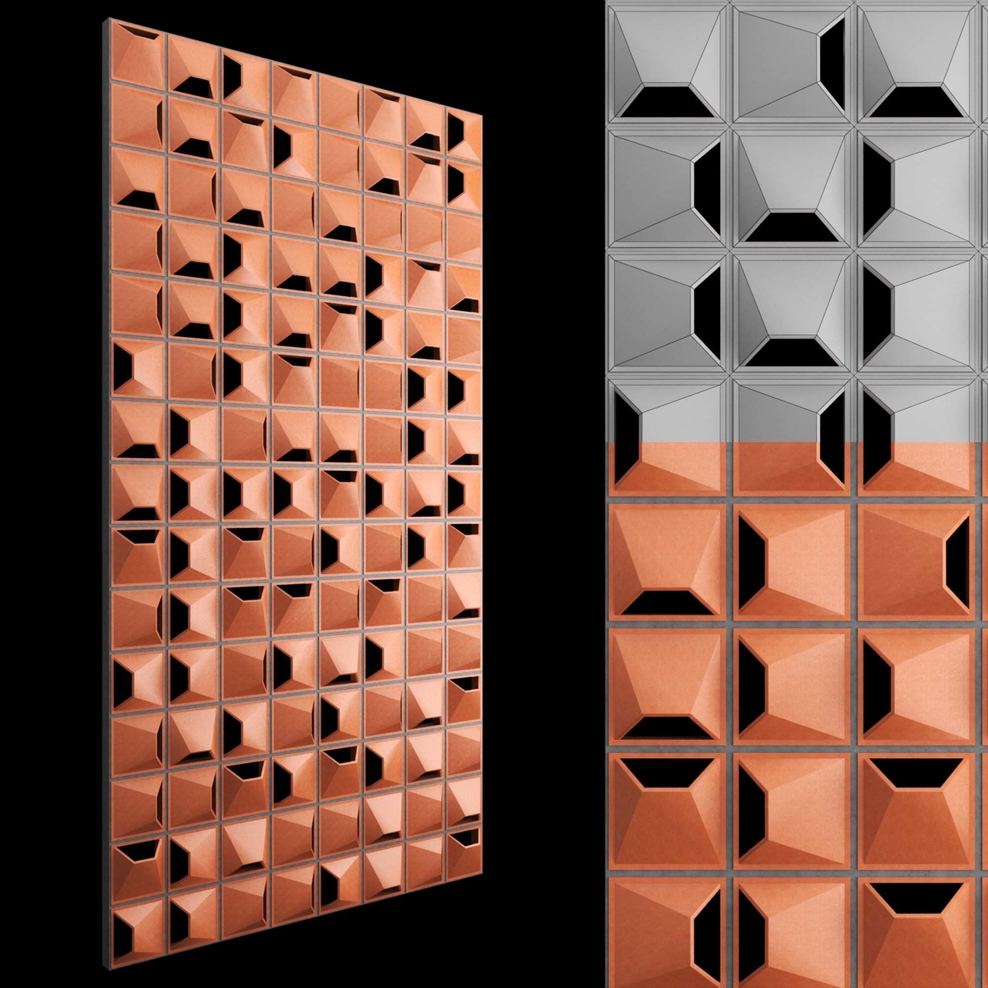 Teracoat Elevation tile 3D model | CGTrader