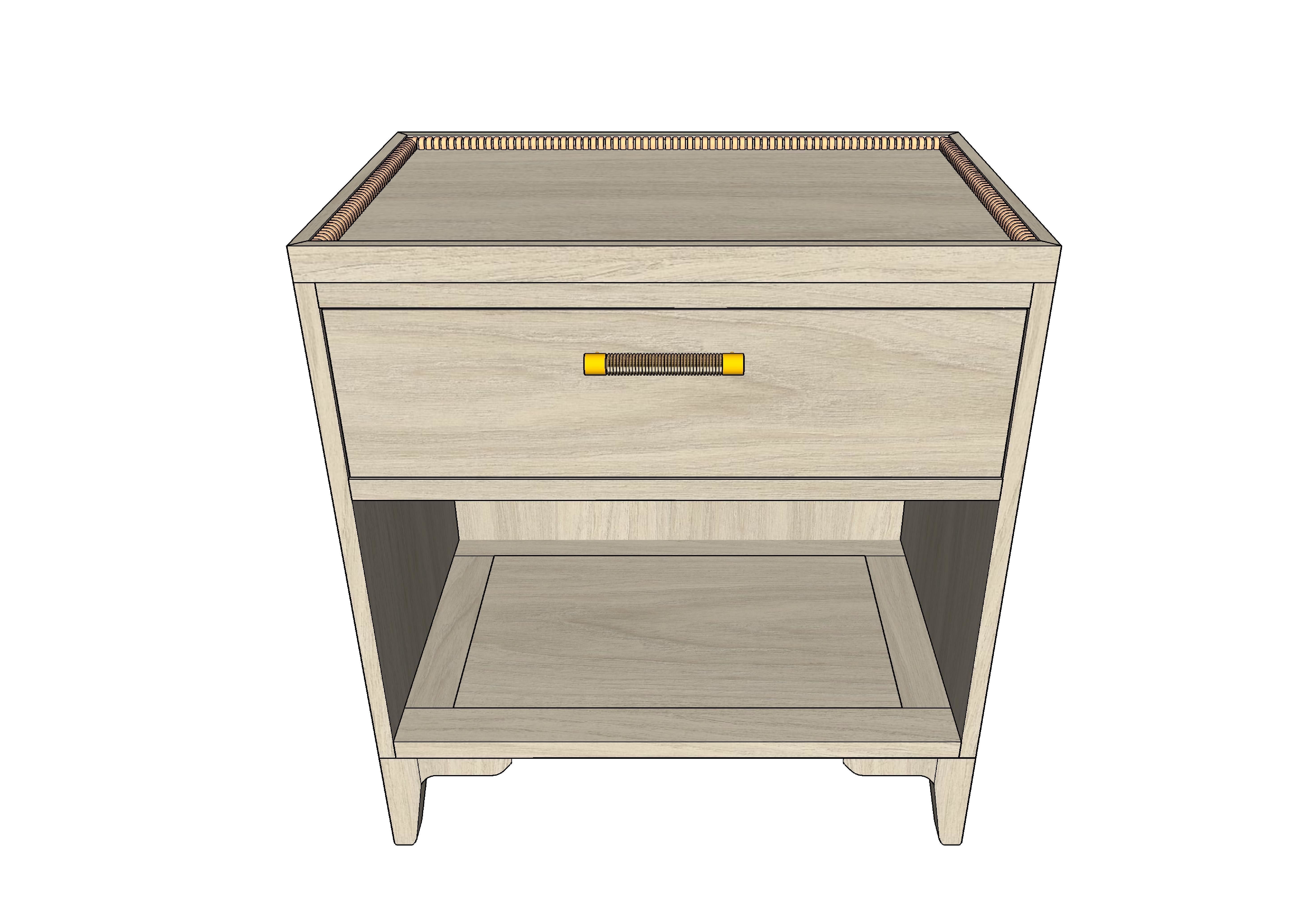 Bedside Table Sketchup 3D model animated | CGTrader