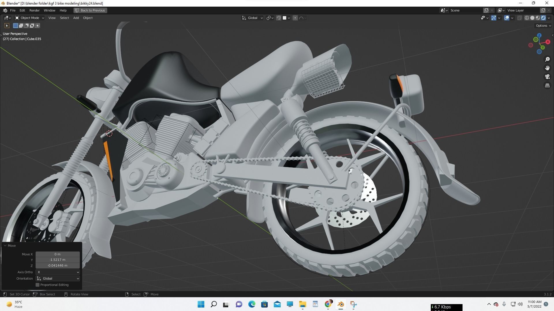 kgf chapter 3 updated version rocky bike 3D model | CGTrader