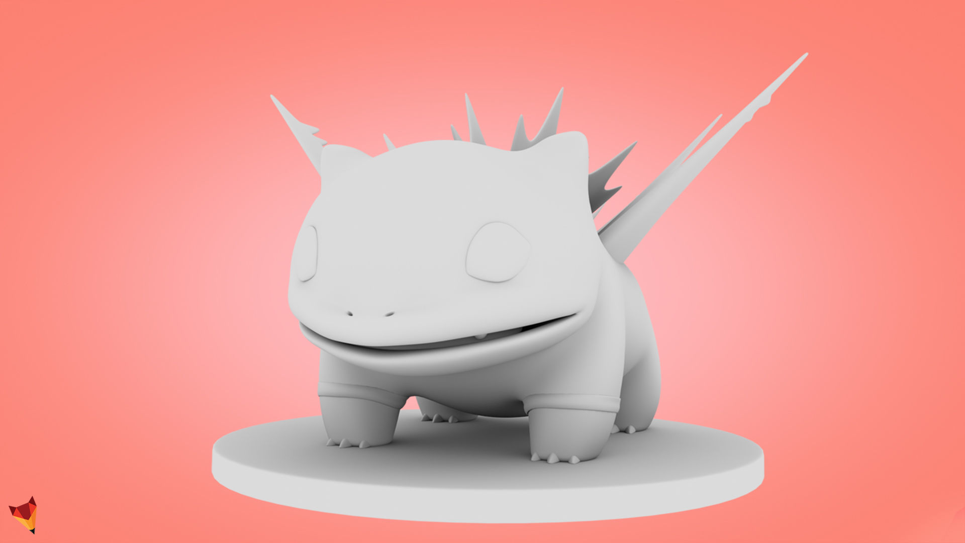 3D model Pokemon Bulbasaur Fighting Concept VR / AR / low-poly | CGTrader