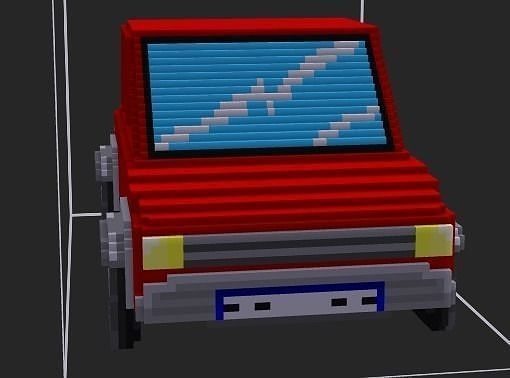 car voxel free 3D model | CGTrader