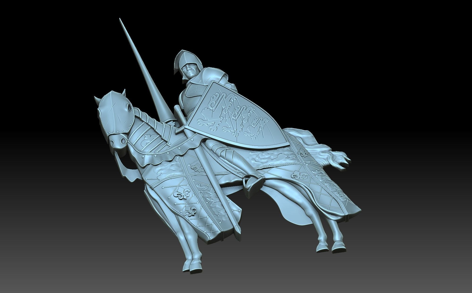 Knight 3D model 3D printable | CGTrader