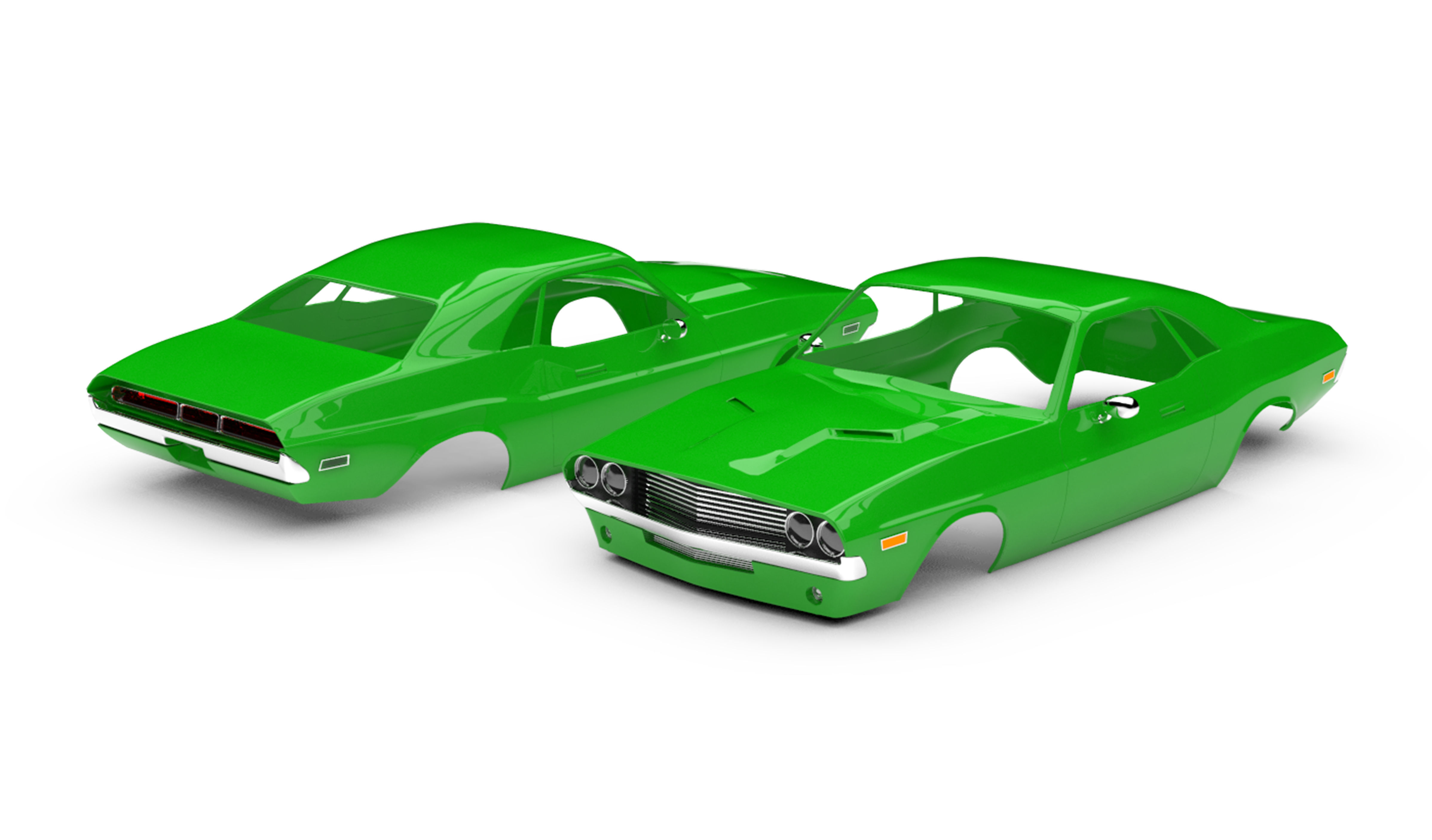 dodge challenger RT 1985 3D model 3D printable | CGTrader