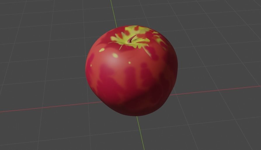 Apple model blender 3D model | CGTrader