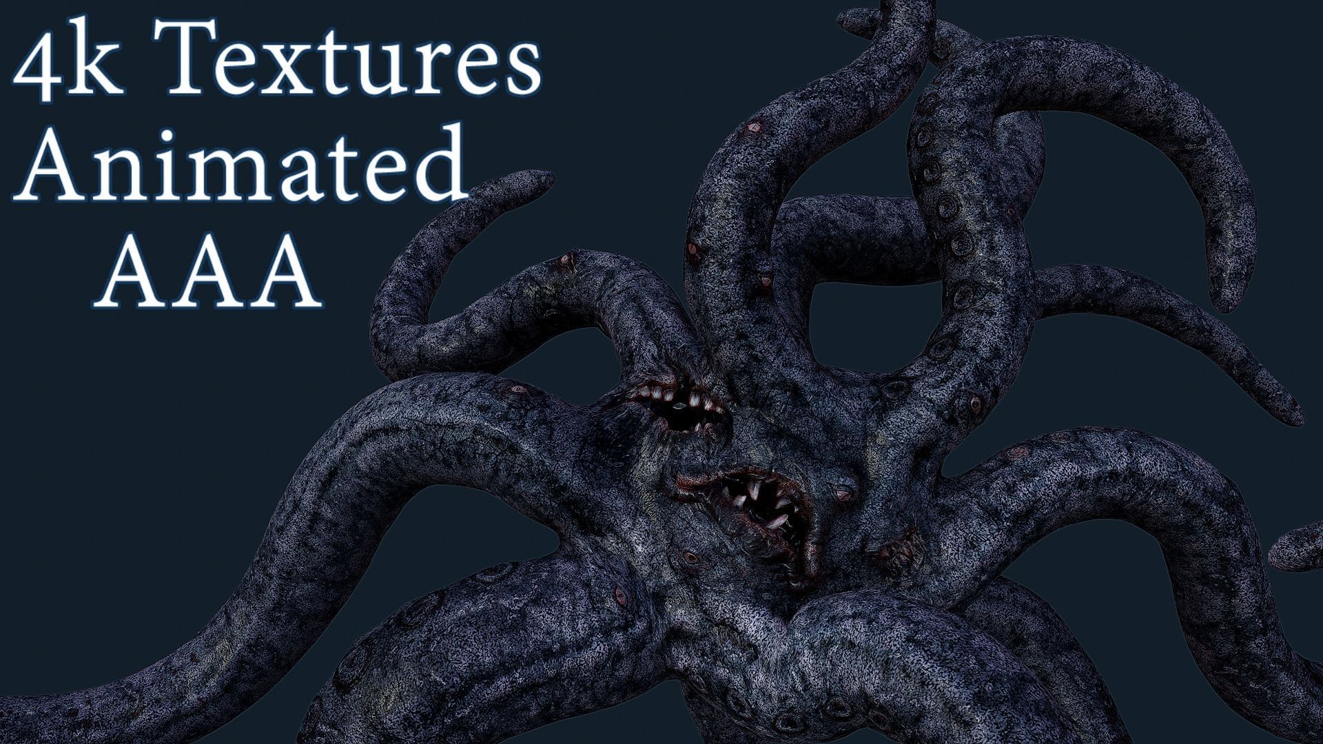 3D model Lovecraftian Monster VR / AR / low-poly rigged animated | CGTrader