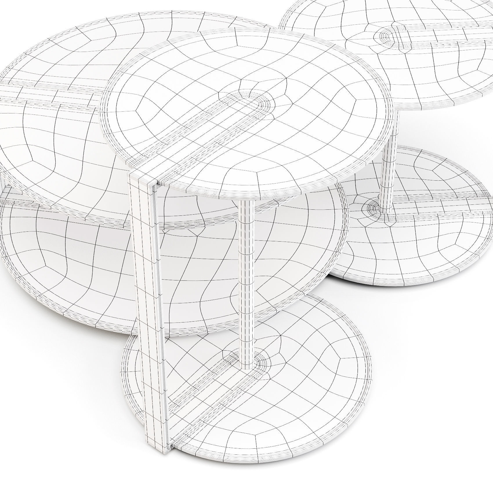 Giorgetti Meda Clamp - Coffee and Side Tables 3D model | CGTrader