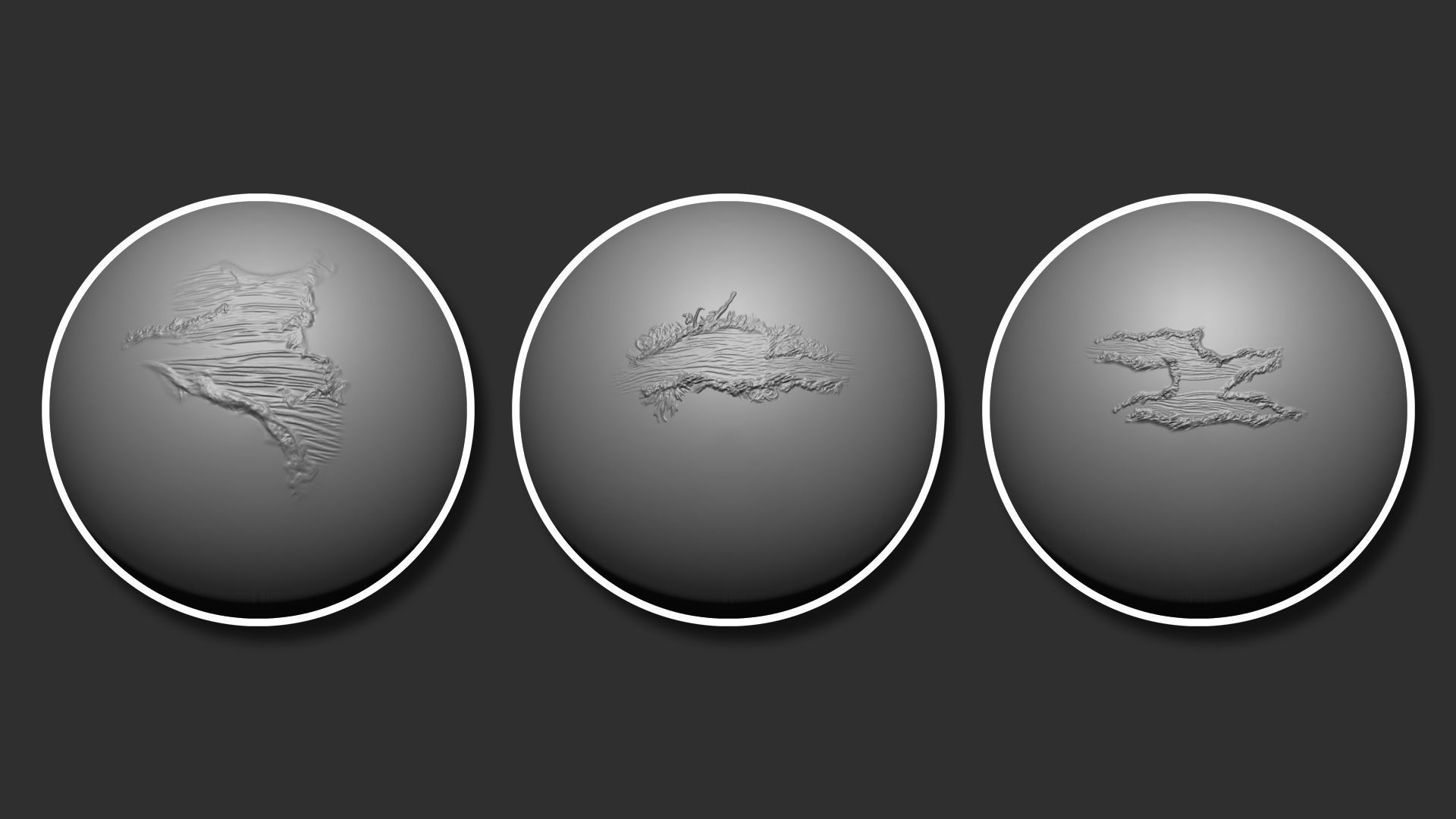 400 Torn Fabric Brushes Alpha IMM Brush Collection 3D model | CGTrader