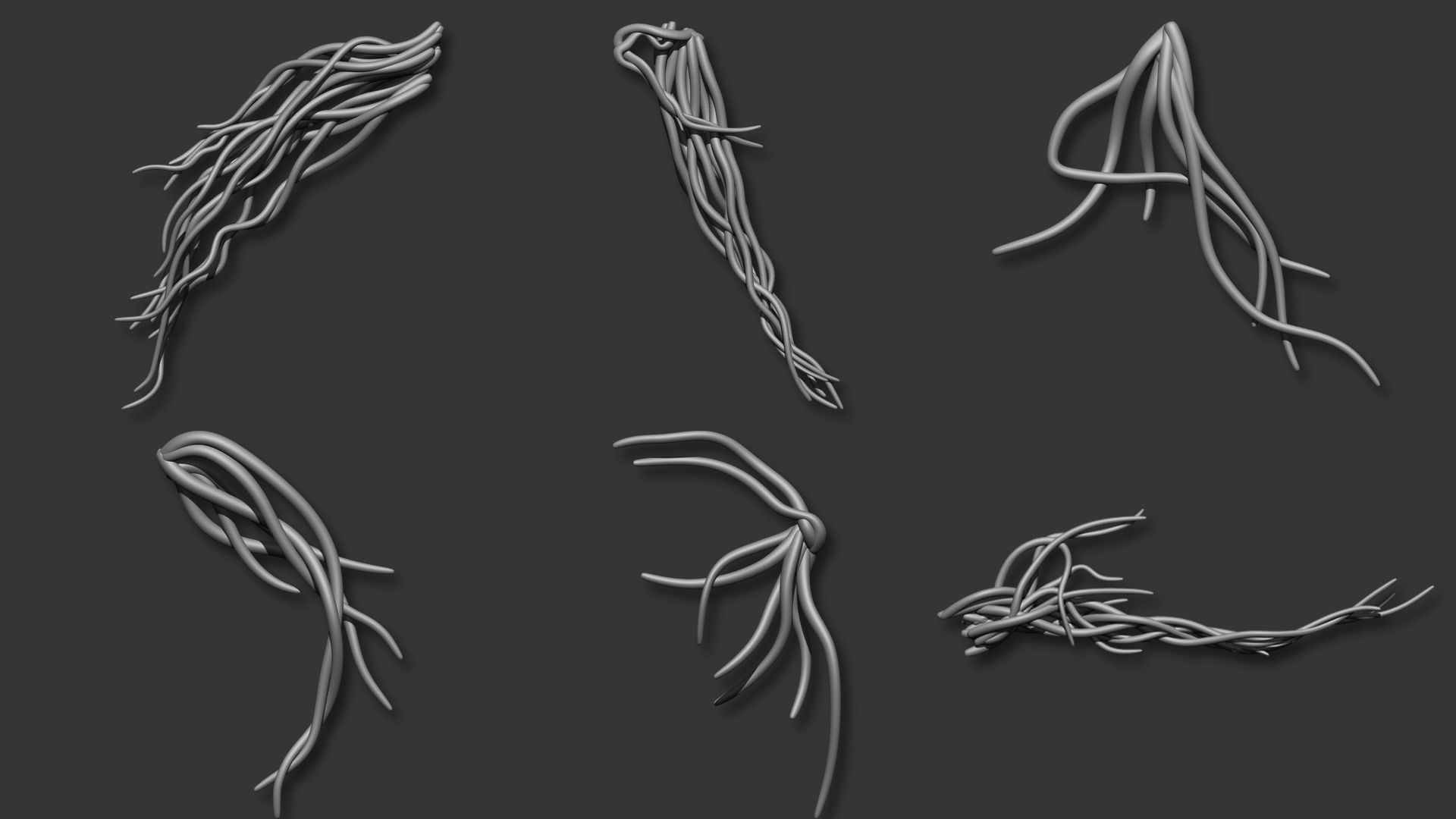 400 Torn Fabric Brushes Alpha IMM Brush Collection 3D model | CGTrader