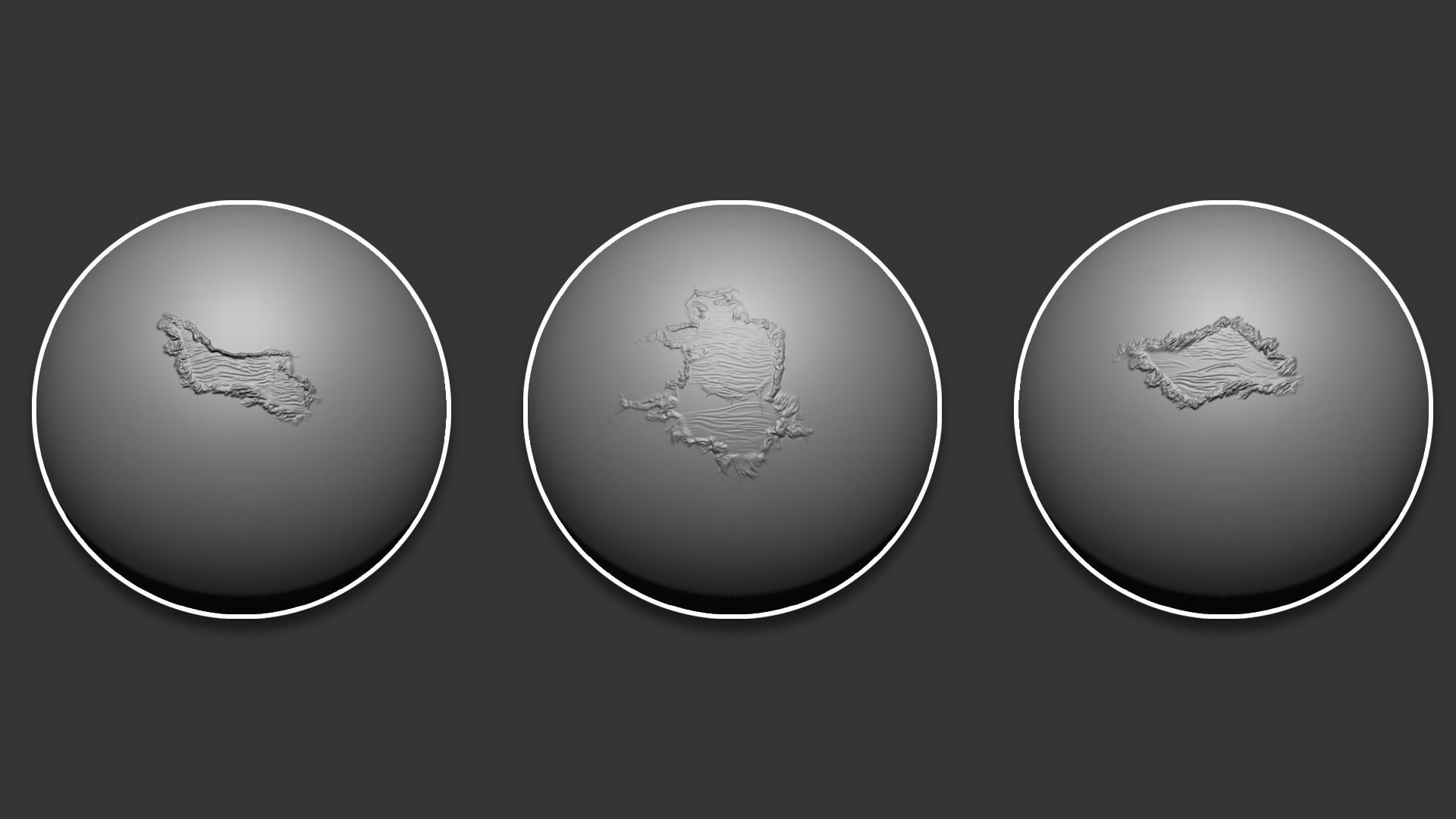 400 Torn Fabric Brushes Alpha IMM Brush Collection 3D model | CGTrader