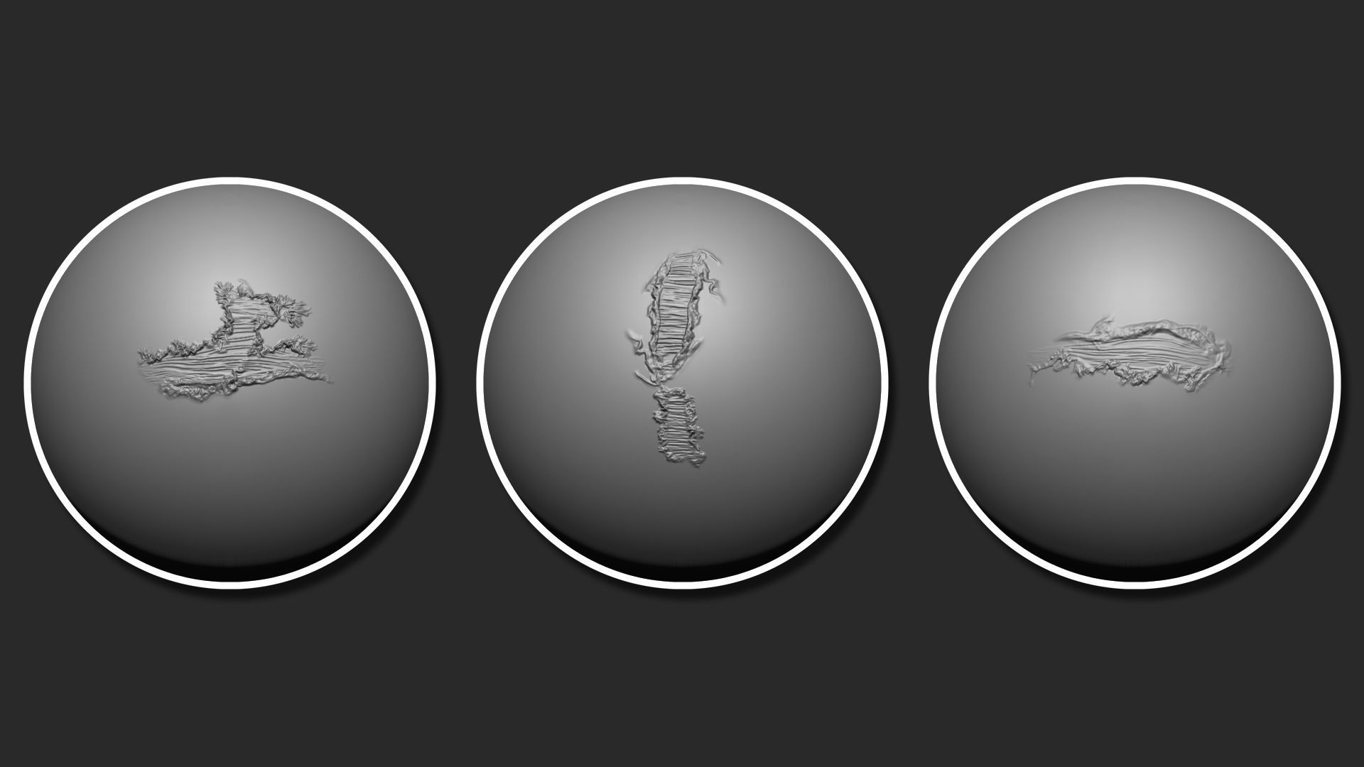 400 Torn Fabric Brushes Alpha IMM Brush Collection 3D model | CGTrader