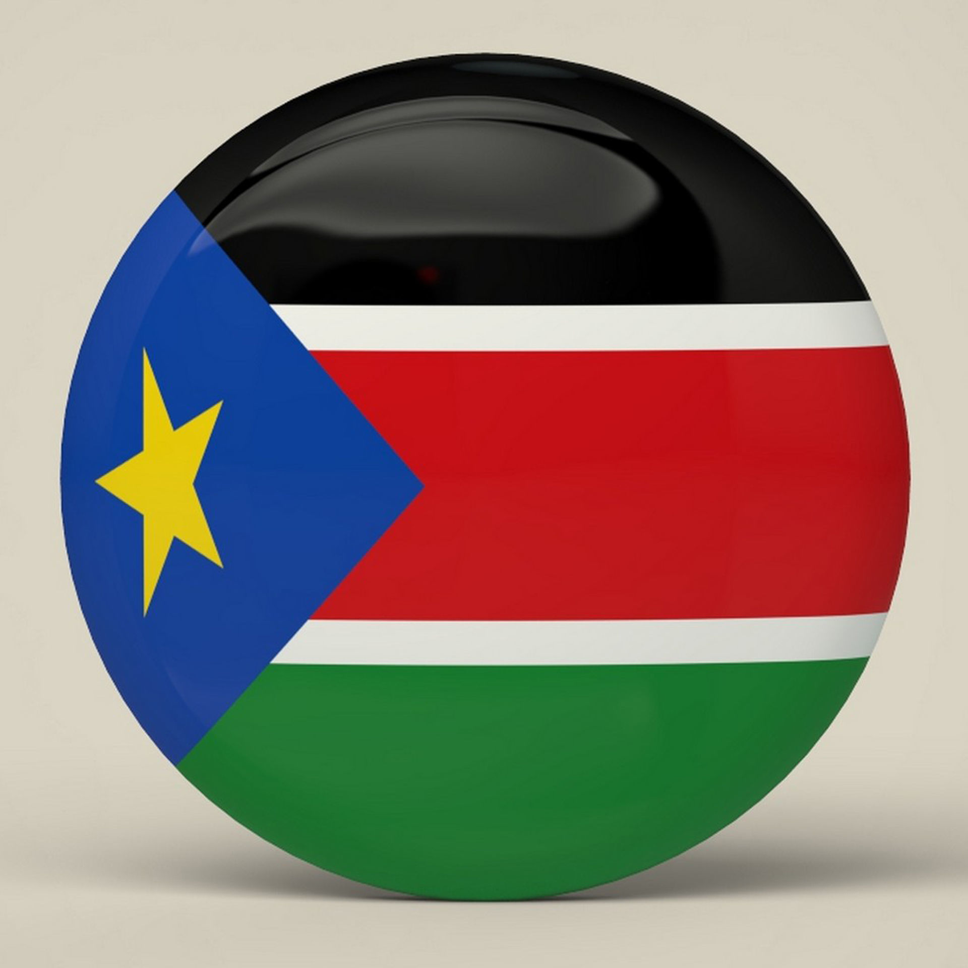 3D model South Sudan Badge VR / AR / low-poly | CGTrader