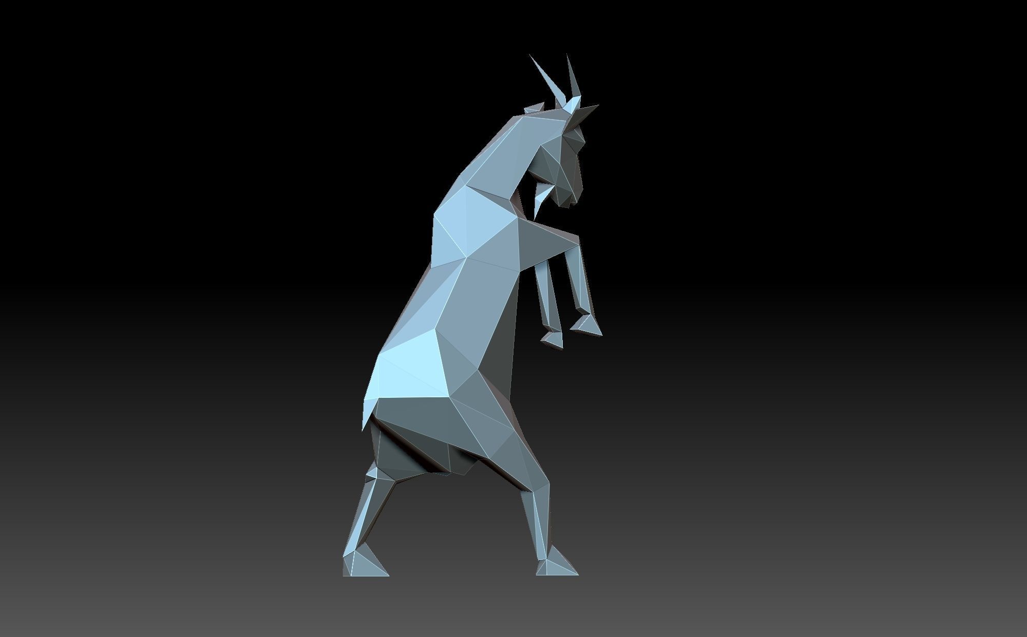 Low poly goat 3D model 3D printable | CGTrader