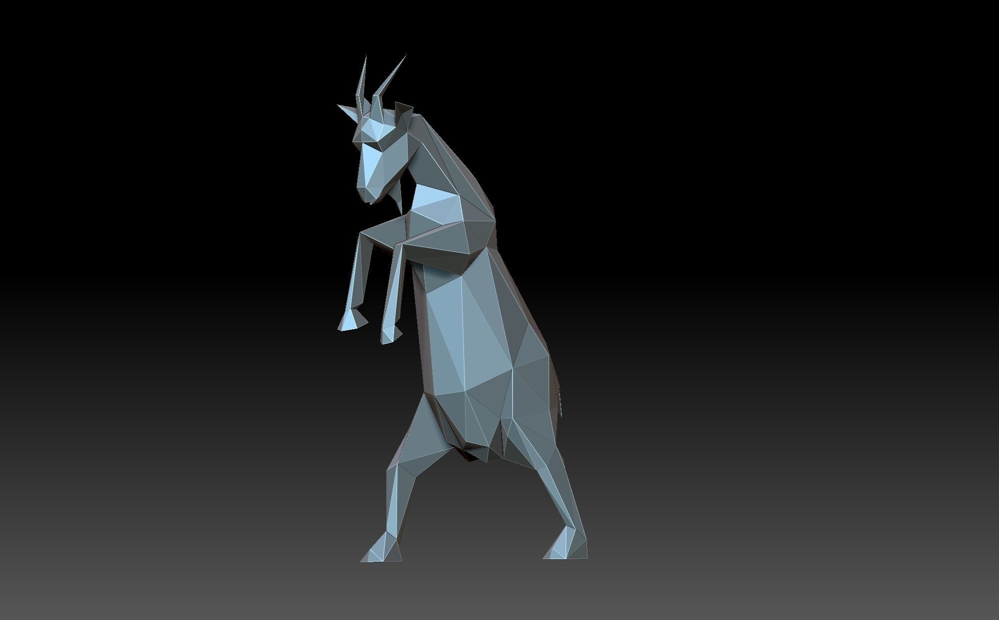 Low poly goat 3D model 3D printable | CGTrader