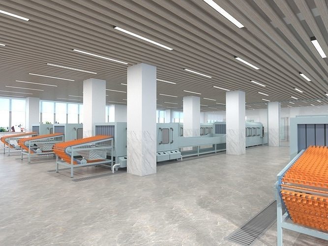Factory Interior 3D model | CGTrader