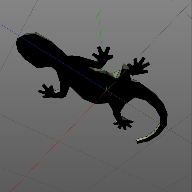 Low poly lizard 3D model 3D printable | CGTrader