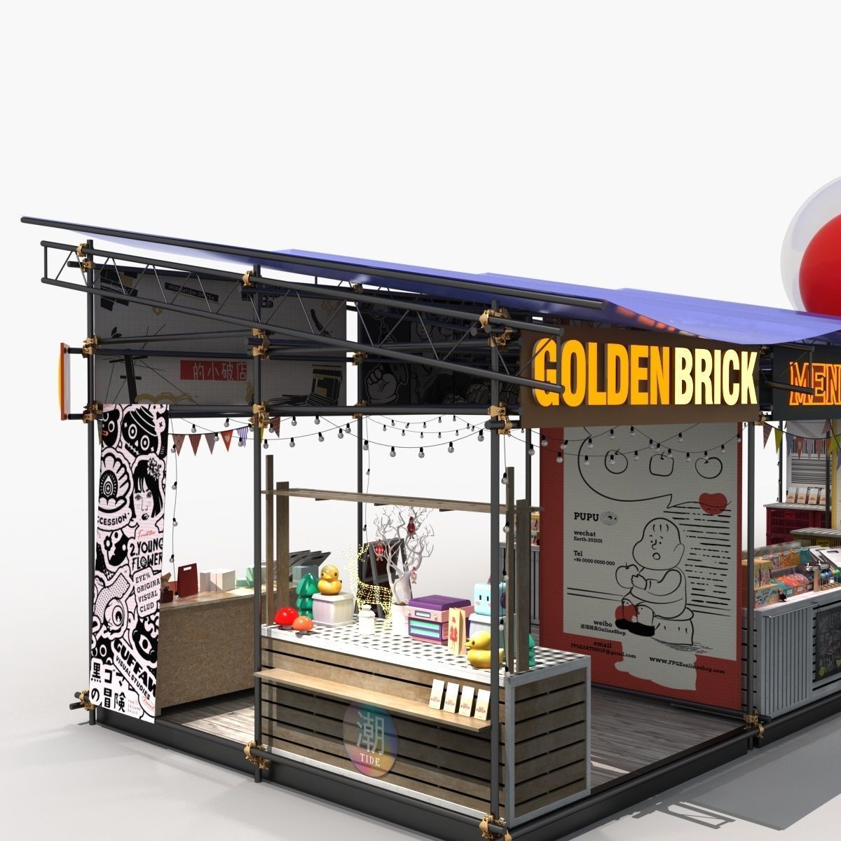 Commercial Stall 3D model | CGTrader
