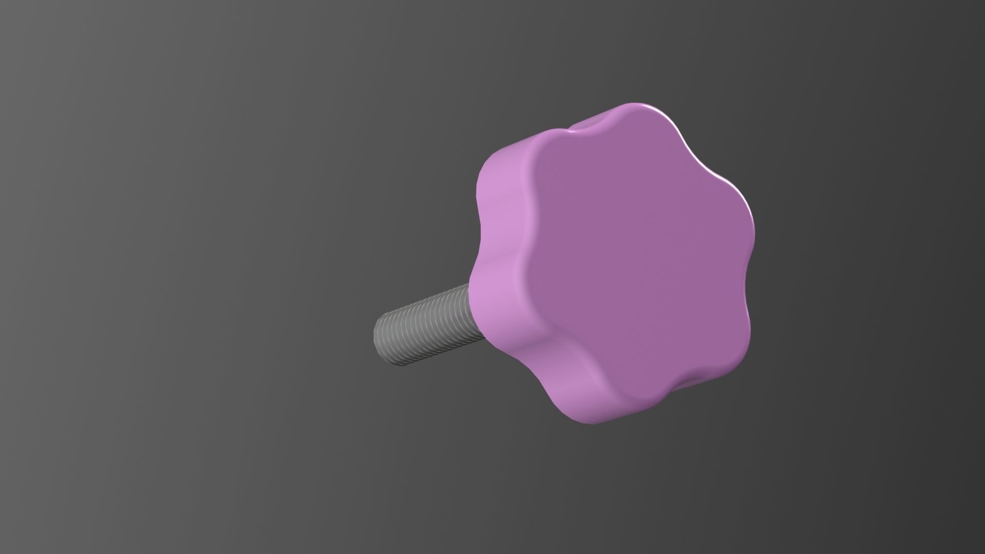 Star hand screw M8 3D model | CGTrader