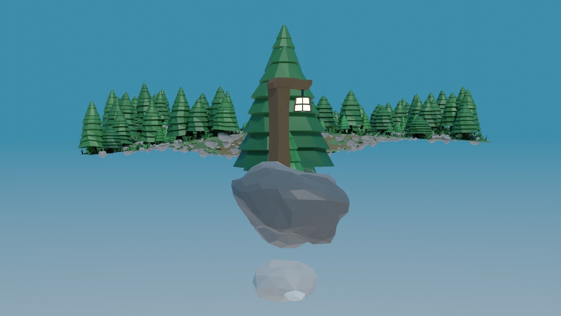 3D model Low-poly Forest Assets and Scene VR / AR / low-poly | CGTrader