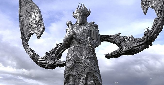Ancient Giant Statue 3 3D model | CGTrader