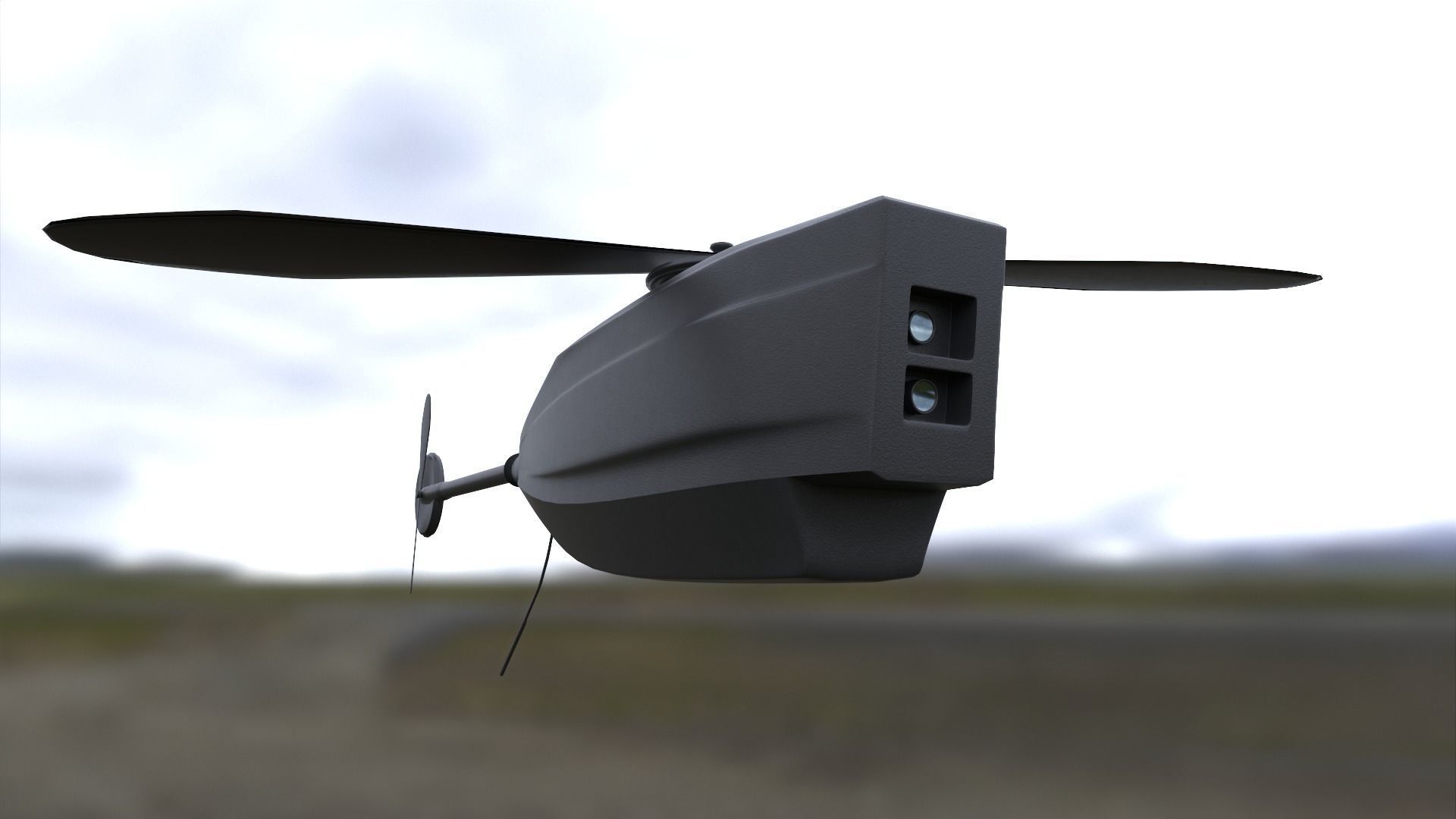 Black Hornet Nano UAV Micro Drone 3D model | CGTrader