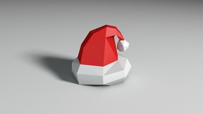 Christmas hat 3D model 3D printable | CGTrader