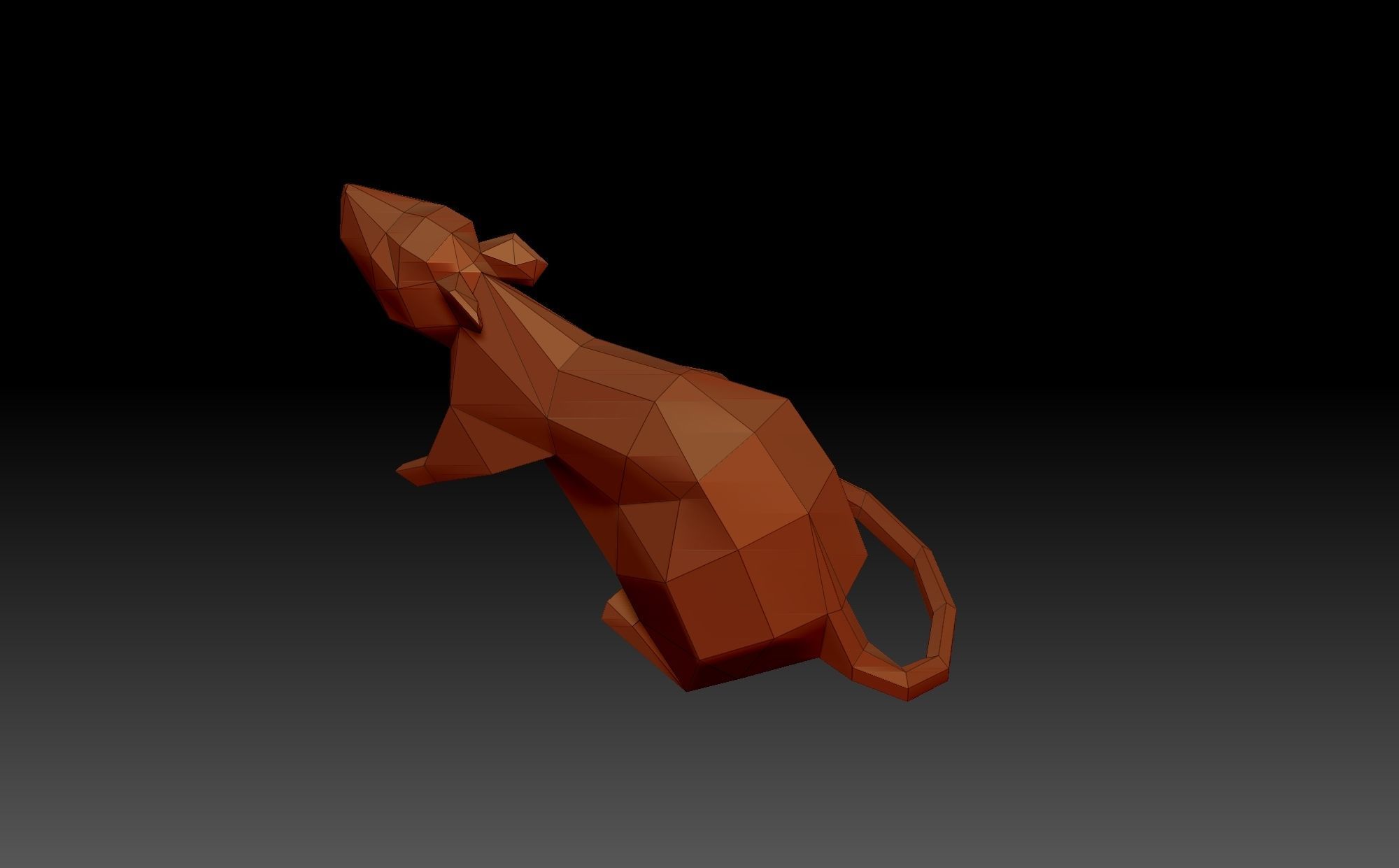 Low poly rat 3D model 3D printable | CGTrader