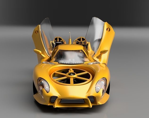 SkyVehicle sports car 3D model 3D printable | CGTrader