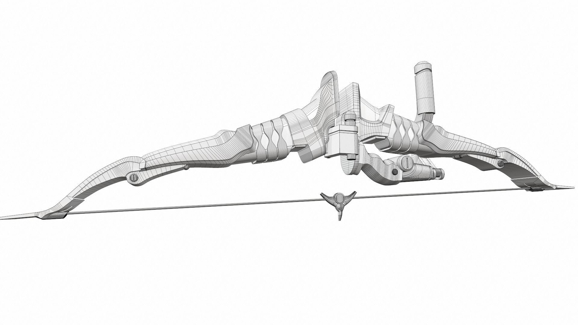 Hanzo bow v2 3D model | CGTrader