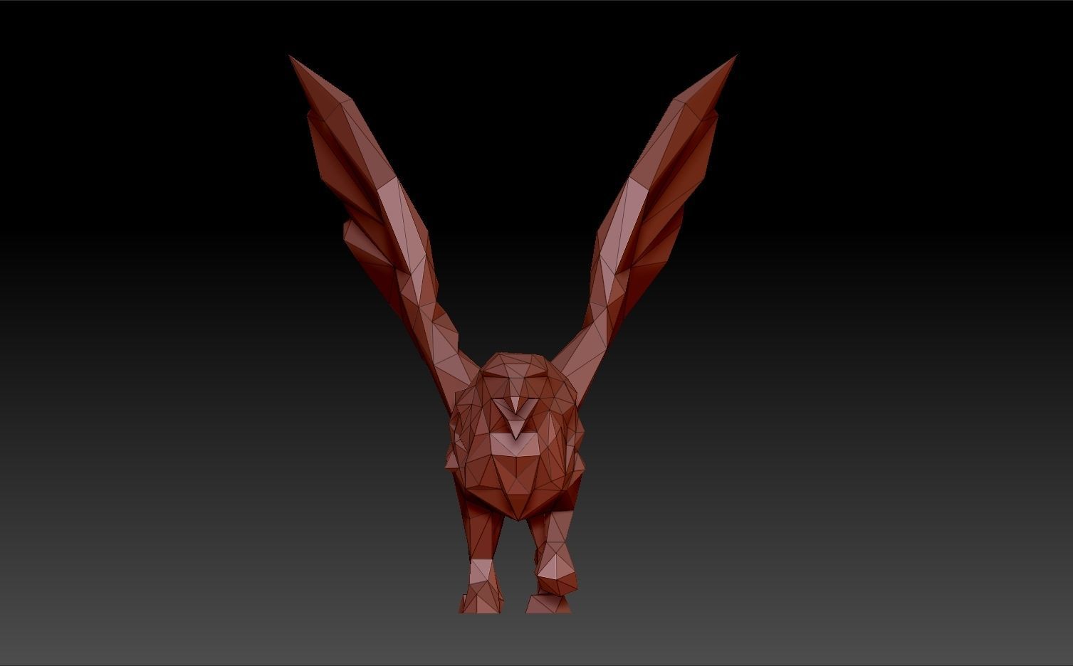 Low poly griffin dragon with wings 3D model 3D printable | CGTrader