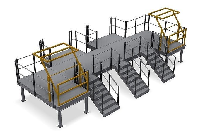 Platform 3D model | CGTrader