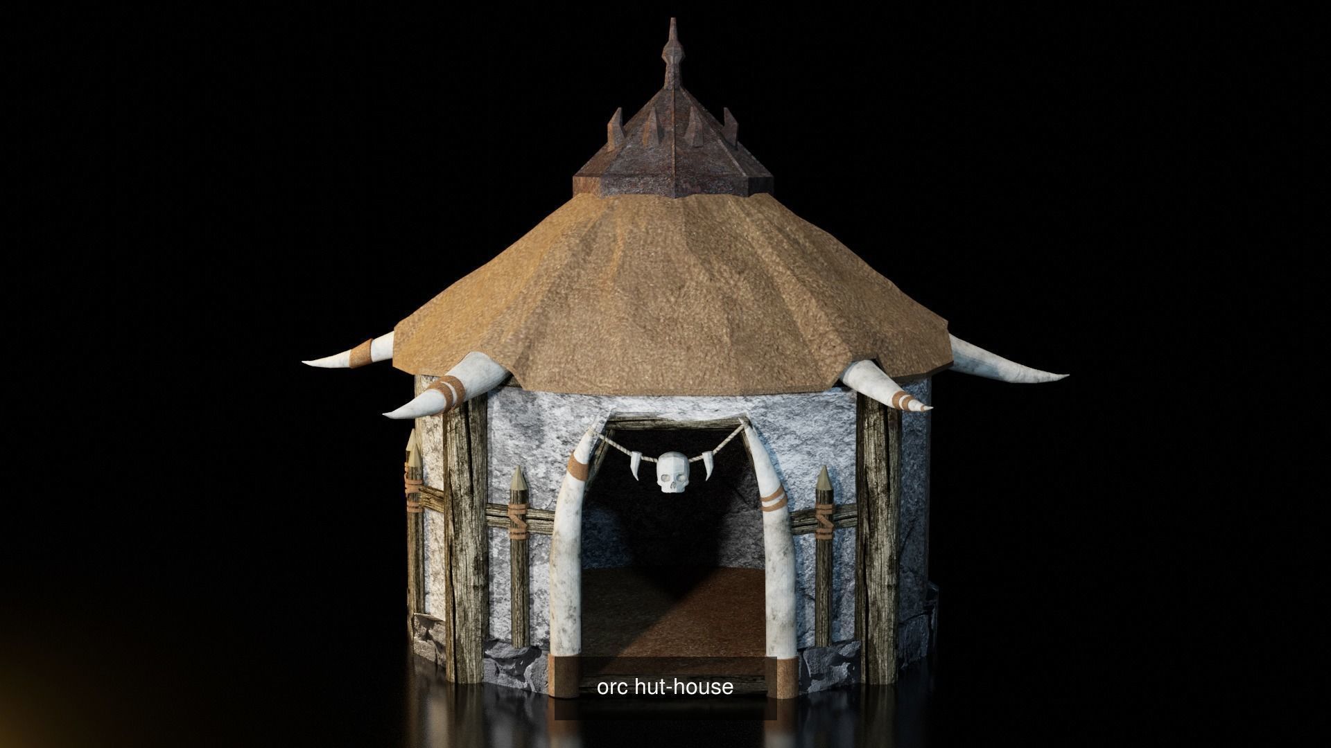 3D Model Collection orc hut-house VR / AR / low-poly | CGTrader