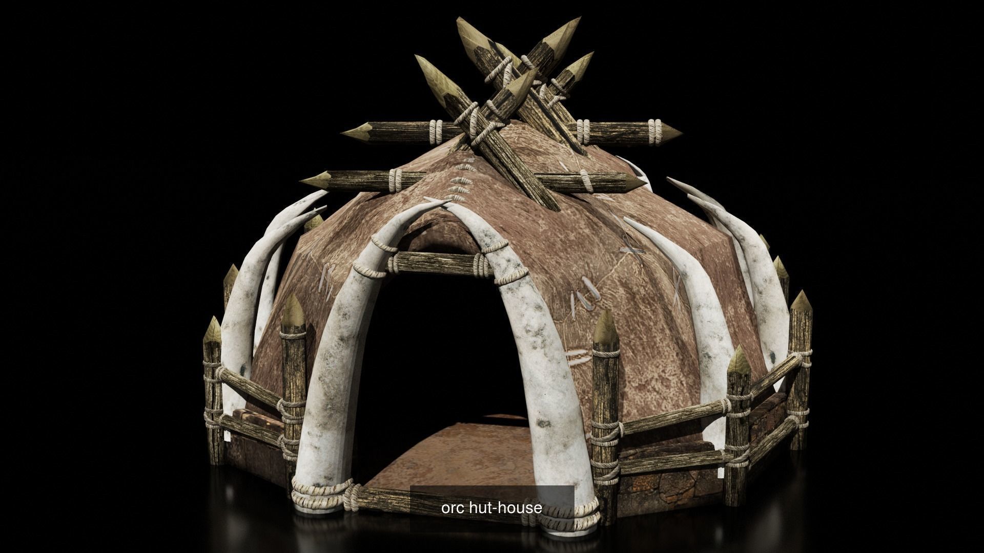 3D Model Collection orc hut-house VR / AR / low-poly | CGTrader