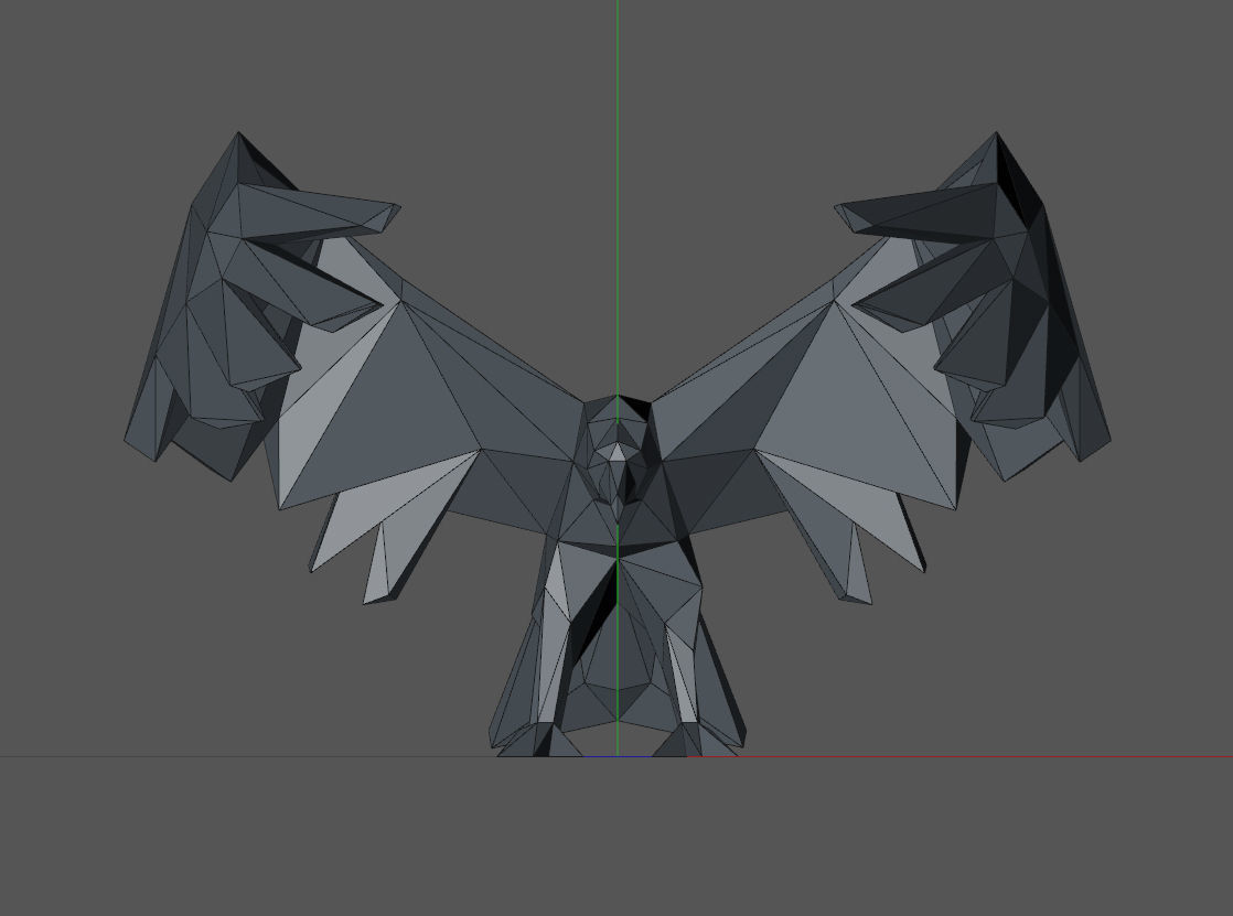 Low Poly Eagle origami 3D model 3D printable | CGTrader