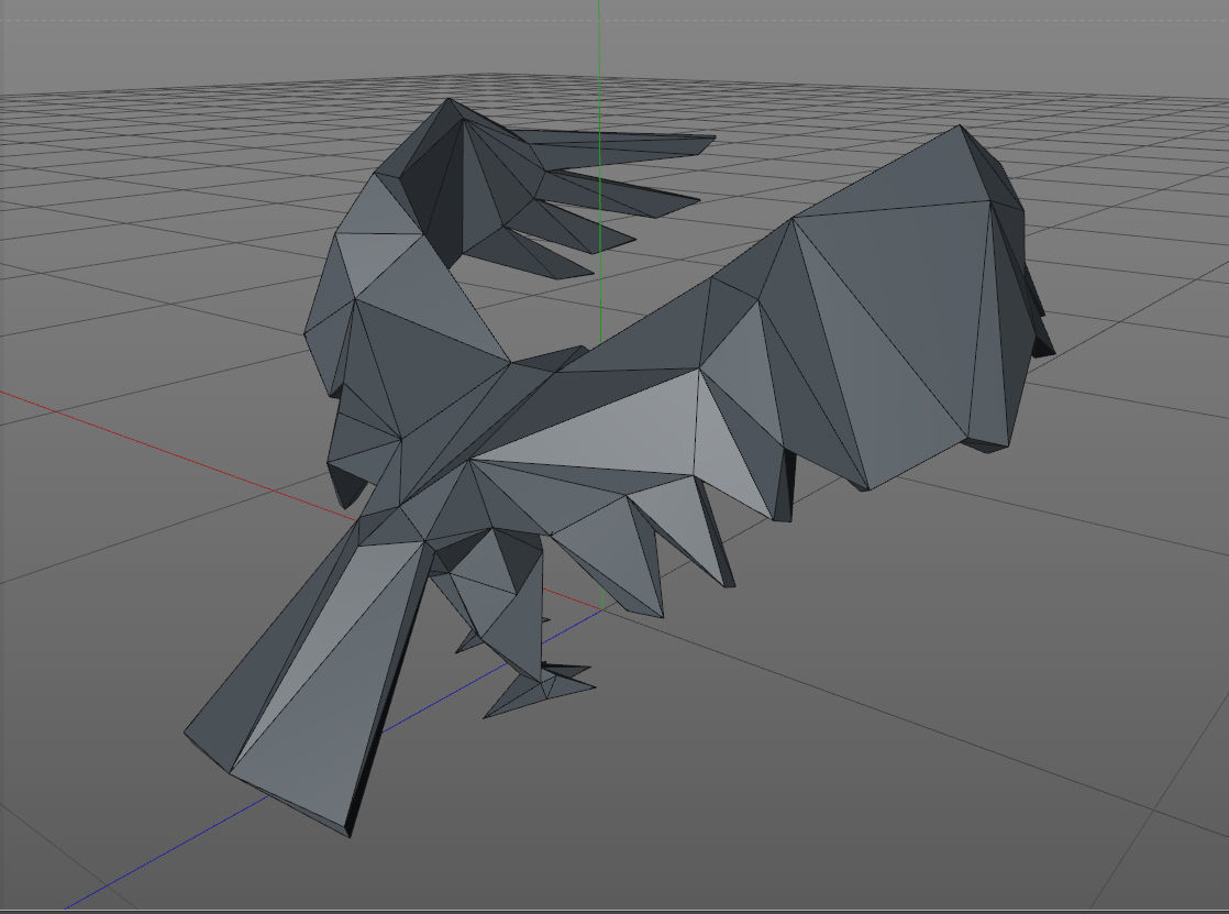 Low Poly Eagle origami 3D model 3D printable | CGTrader
