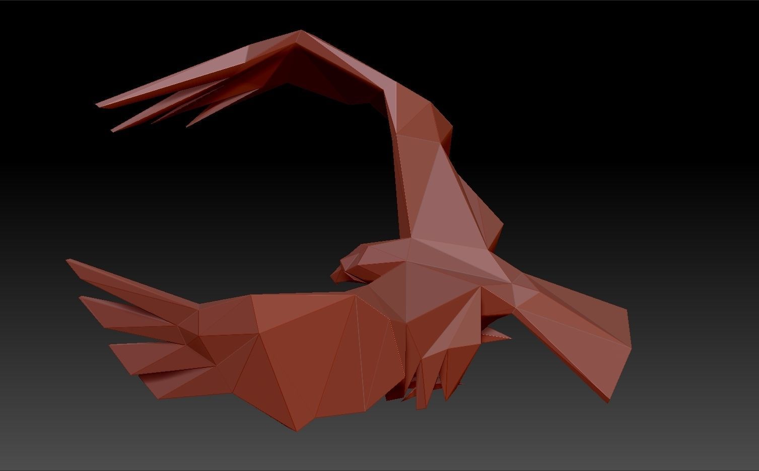 Low Poly Eagle origami 3D model 3D printable | CGTrader