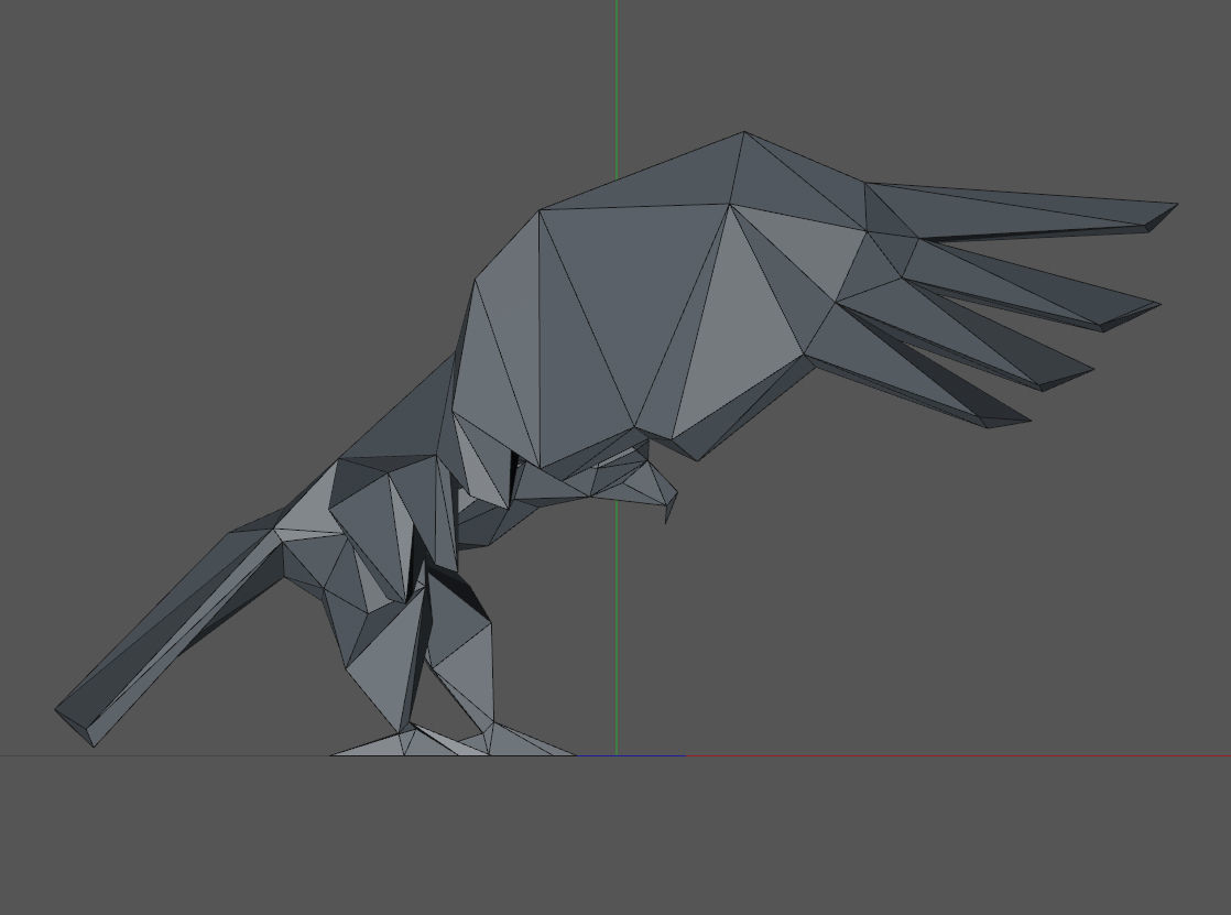 Low Poly Eagle 3D model 3D printable | CGTrader