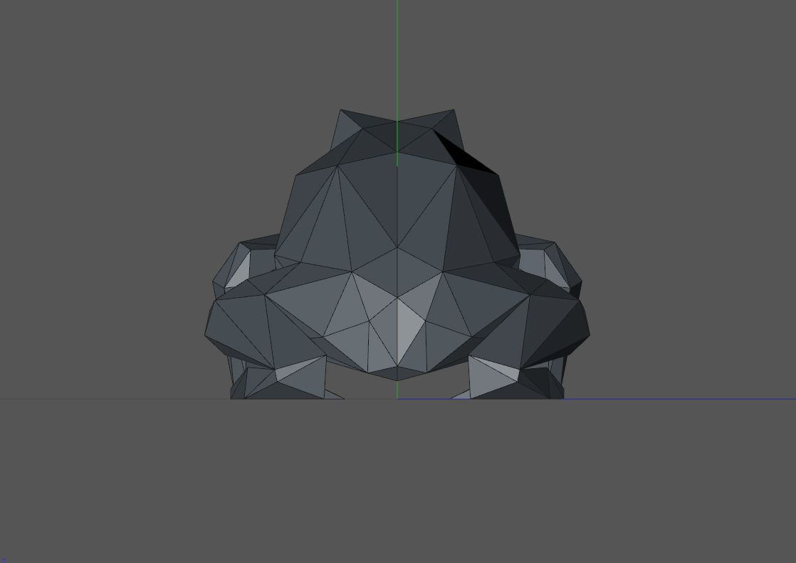 low poly frog origami 3D model 3D printable | CGTrader