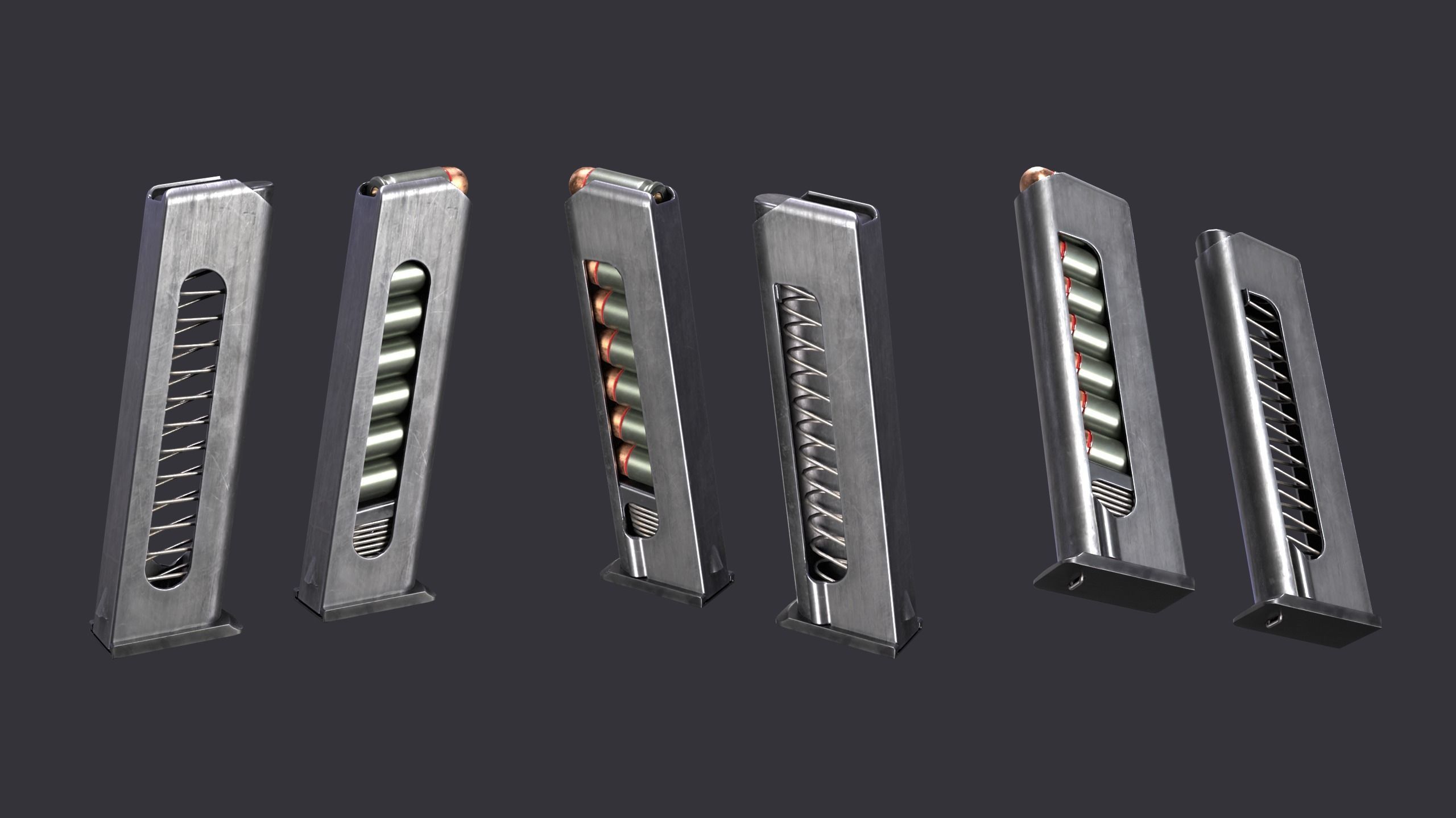 3D model Makarov gun disassemble VR / AR / low-poly | CGTrader