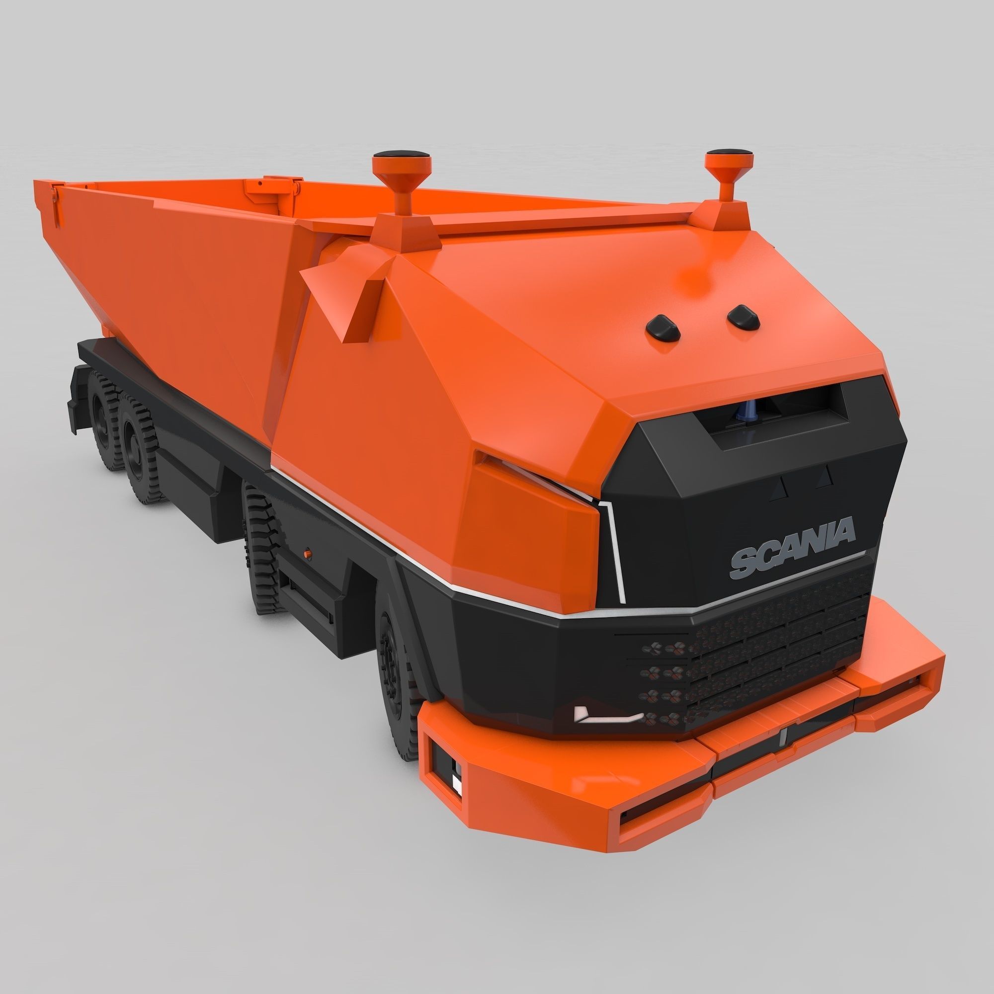 Autonomous Mining Truck 3D model animated rigged | CGTrader
