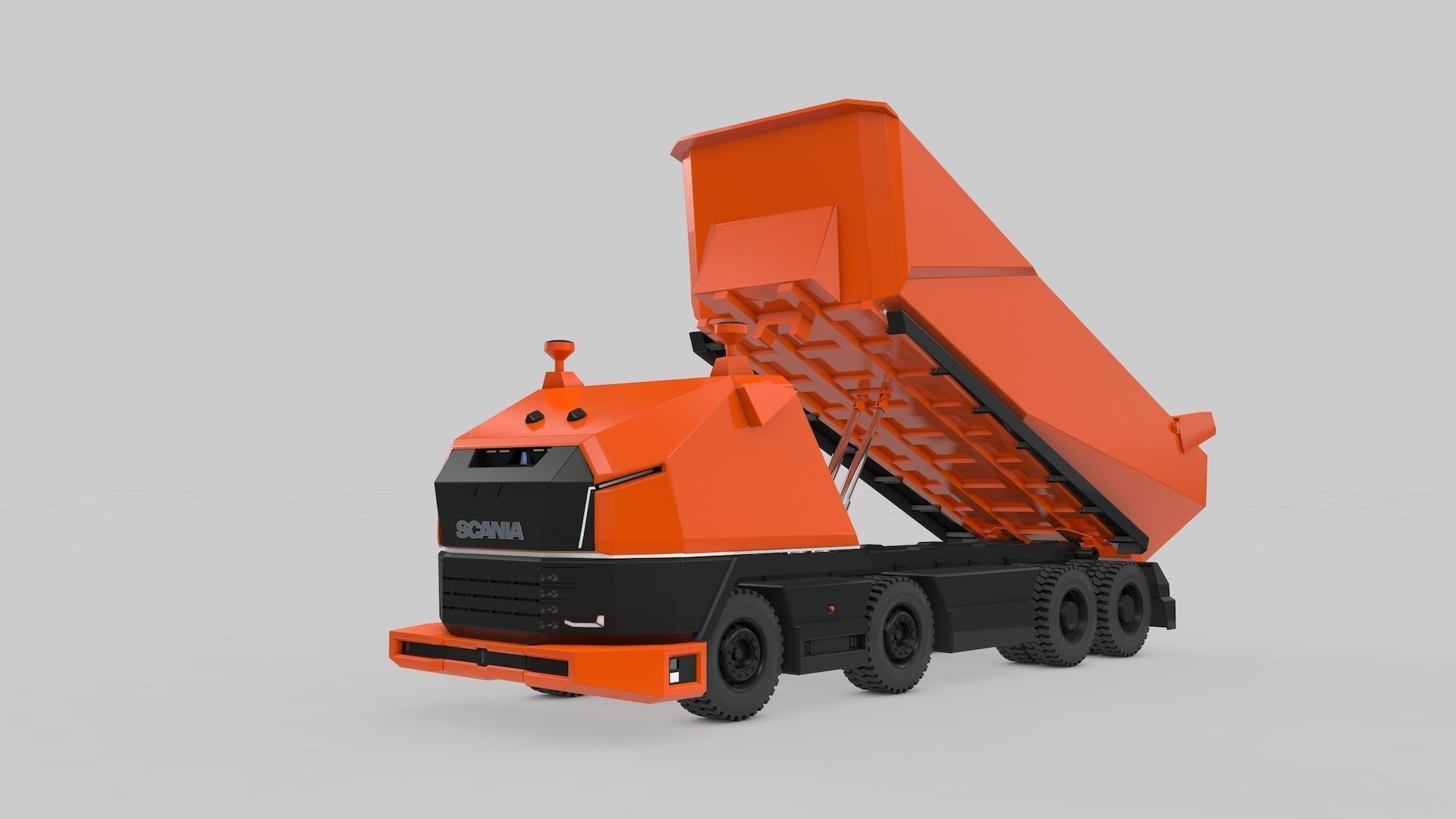 Autonomous Mining Truck 3D model animated rigged | CGTrader