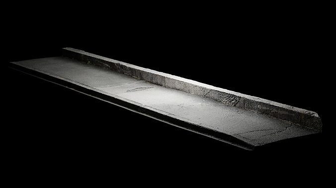 3D model Low-Poly Scanned Sidewalk 01 VR / AR / low-poly | CGTrader