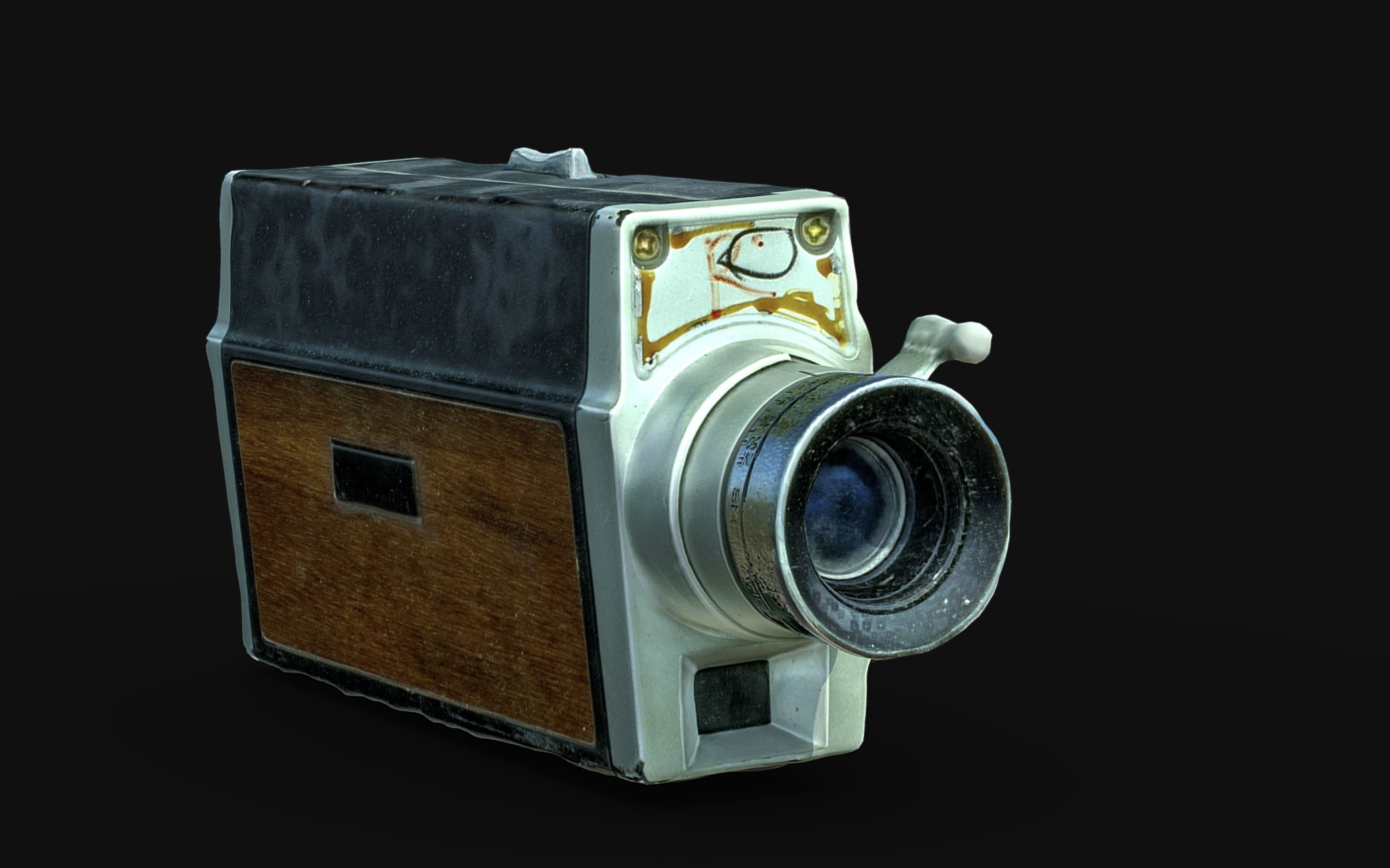 3D model Super 8mm camera scan 70s retro camera photogrammetry VR / AR ...