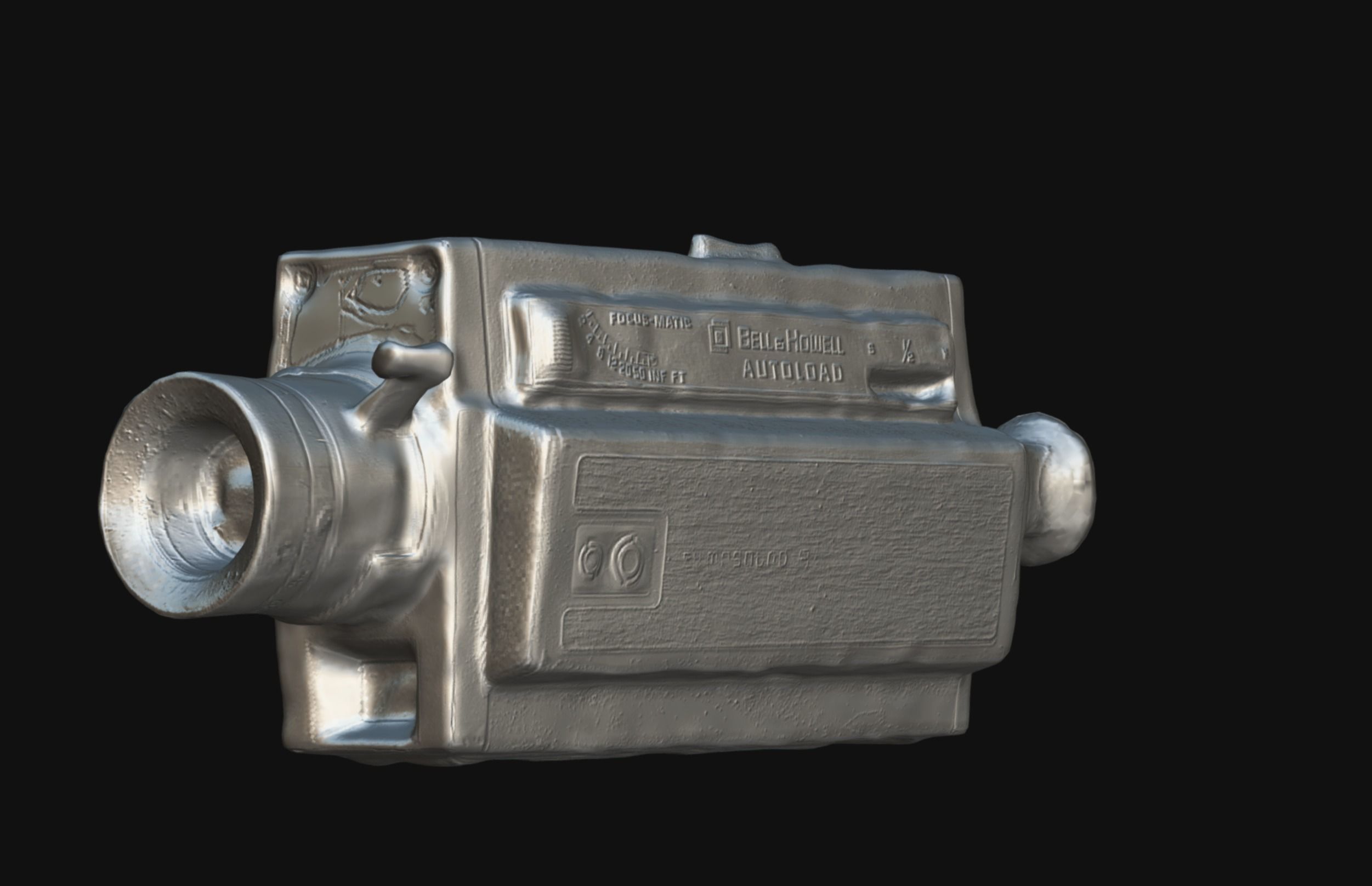 3D model Super 8mm camera scan 70s retro camera photogrammetry VR / AR ...