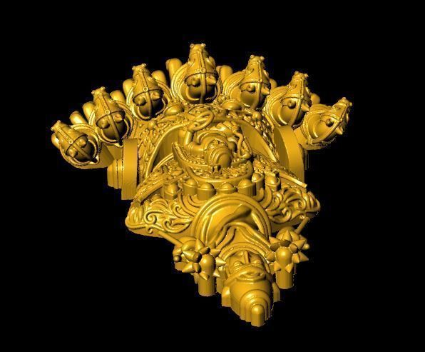 lakhsmi bhagwan with rath 3D model 3D printable | CGTrader