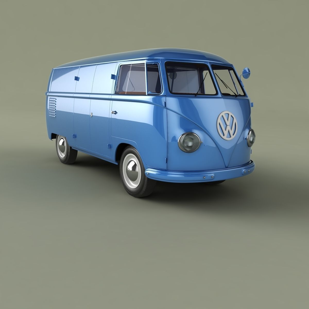 Volkswagen Type 2 van T1 3D model | CGTrader