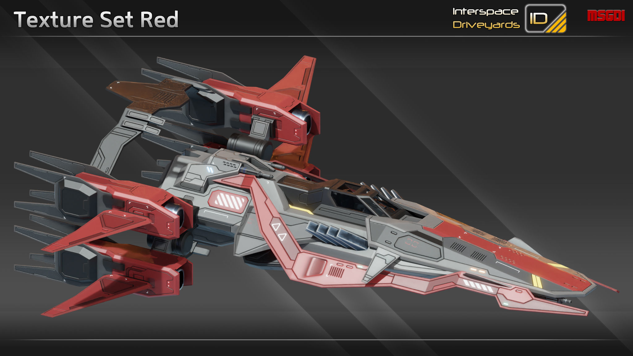 3D model ISD Modular Fighter VR / AR / low-poly | CGTrader